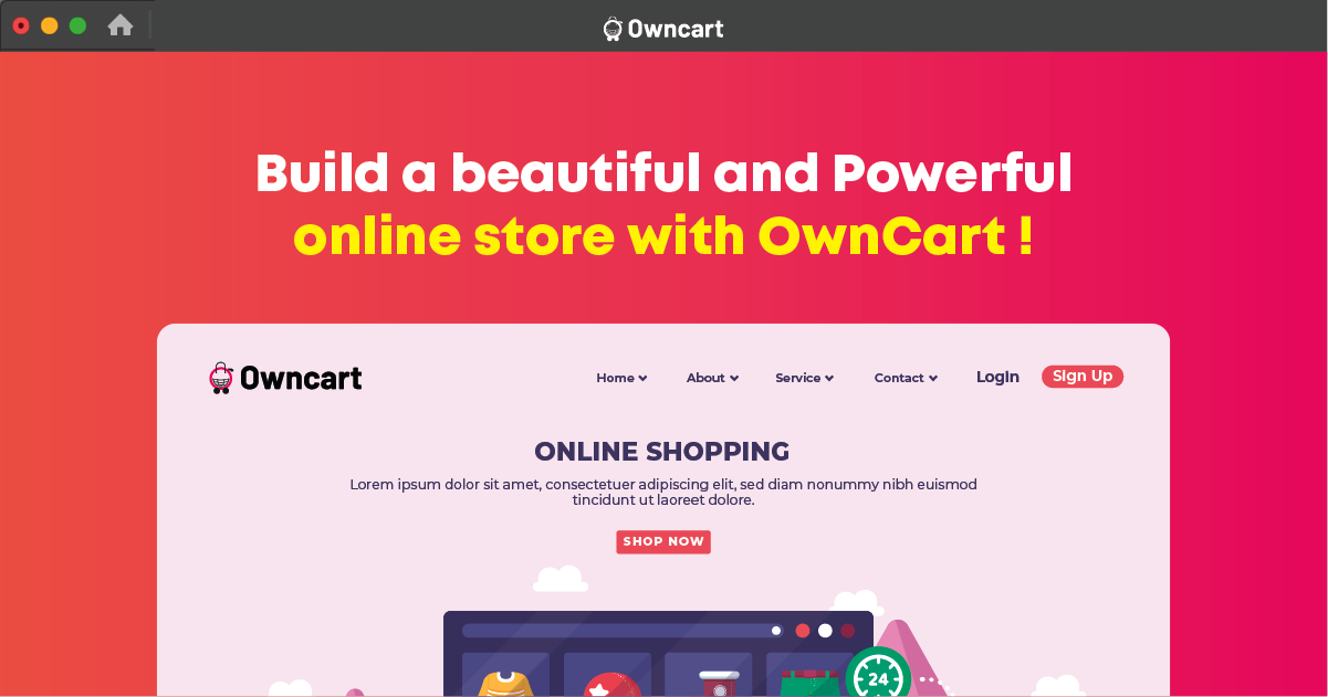 Start your own online store without coding | Owncart